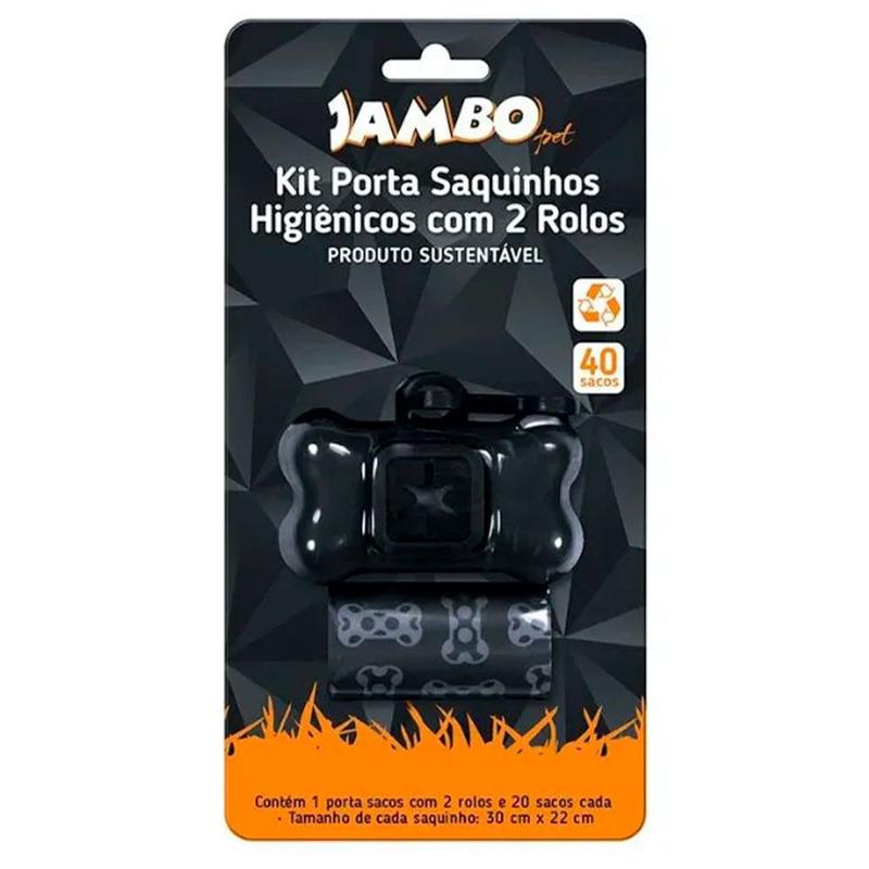 Kit Porta Sacolas com 2 Rolos Friend - Preto - JAMBO - Organizadores para Casa - Magazine Luiza