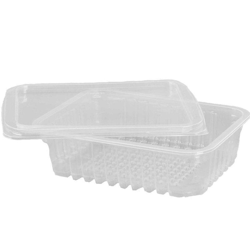 Kit Pote e Tampa de Plastico Retangular PP 750ml PT 25 UN Copaza - Pote ...