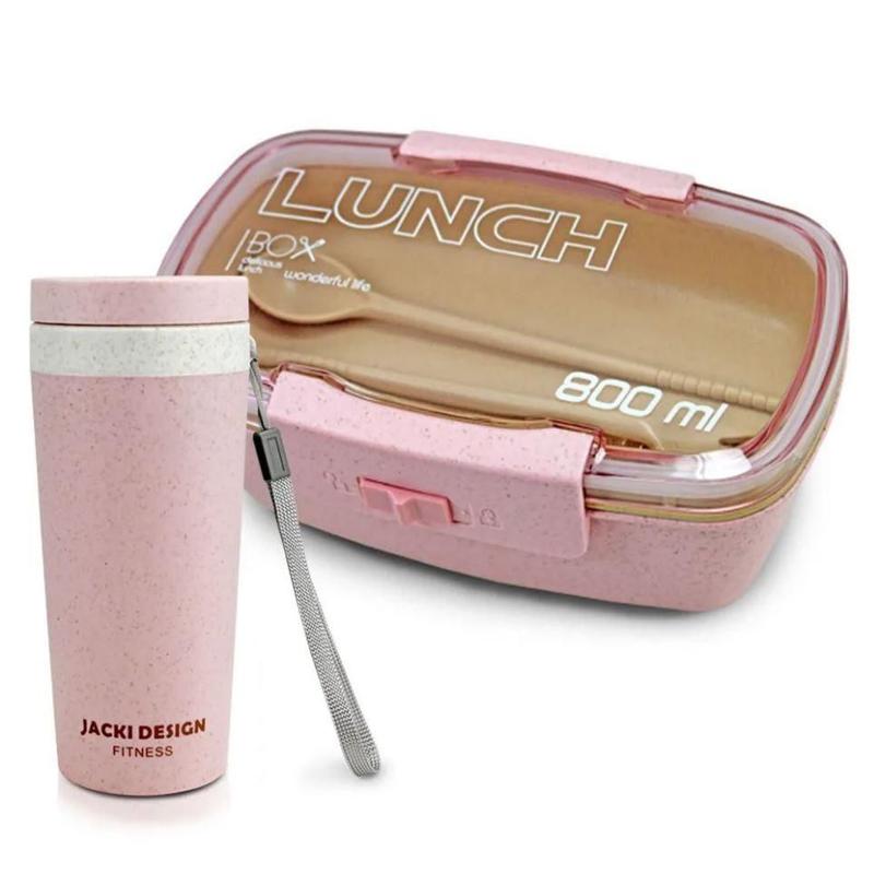 Kit Pote Marmita 800Ml + Copo Eco Jacki Design Rosa - Jackie Design ...