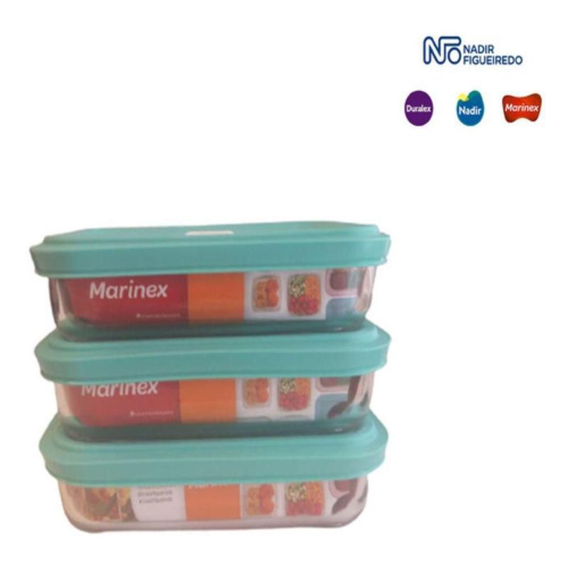 Kit Potes Marinex Facilita Vap 750Ml - 4 Peças - Azul - Pote - Magazine ...