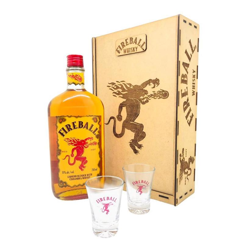 Kit Presente Fireball Com Copo De Shot - Whisky - Magazine Luiza