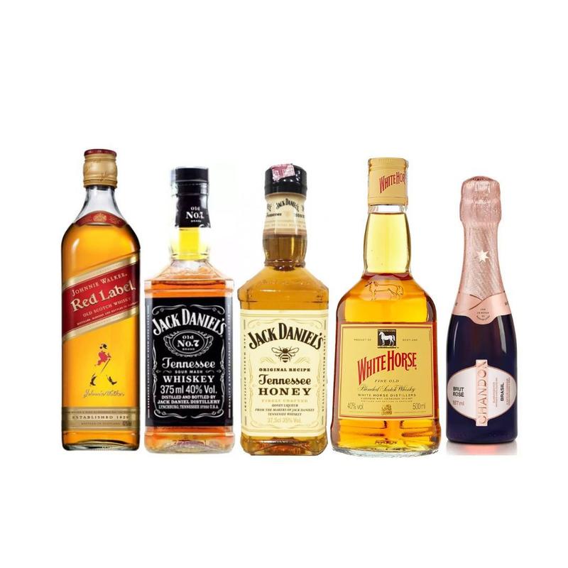 Kit Presente Red Label + Jack Daniels + Cavalinho + Chandon - Jack ...