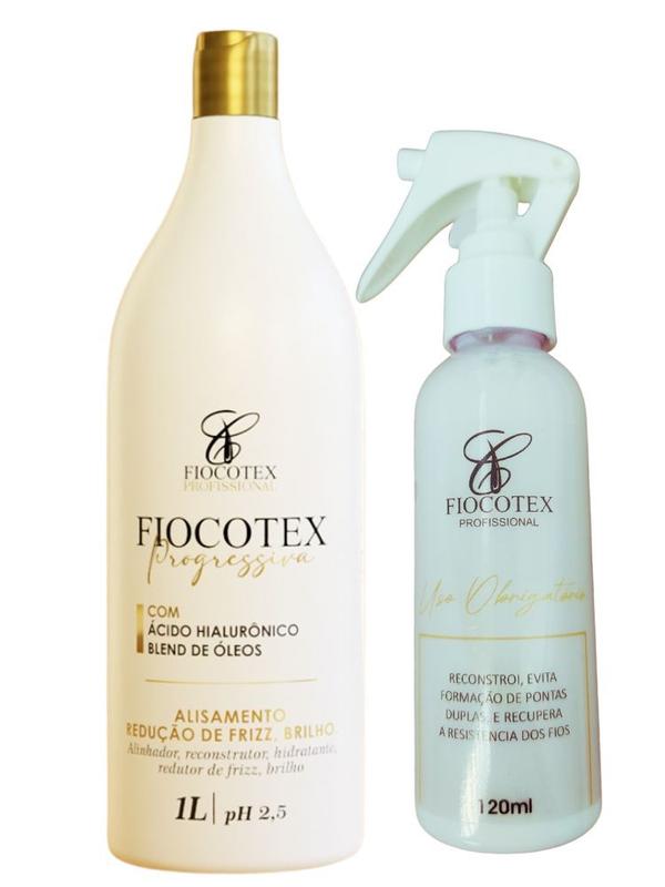 Kit Progressiva Fiocotex Alisamento Ácido Hiarulônico Com Uso ...