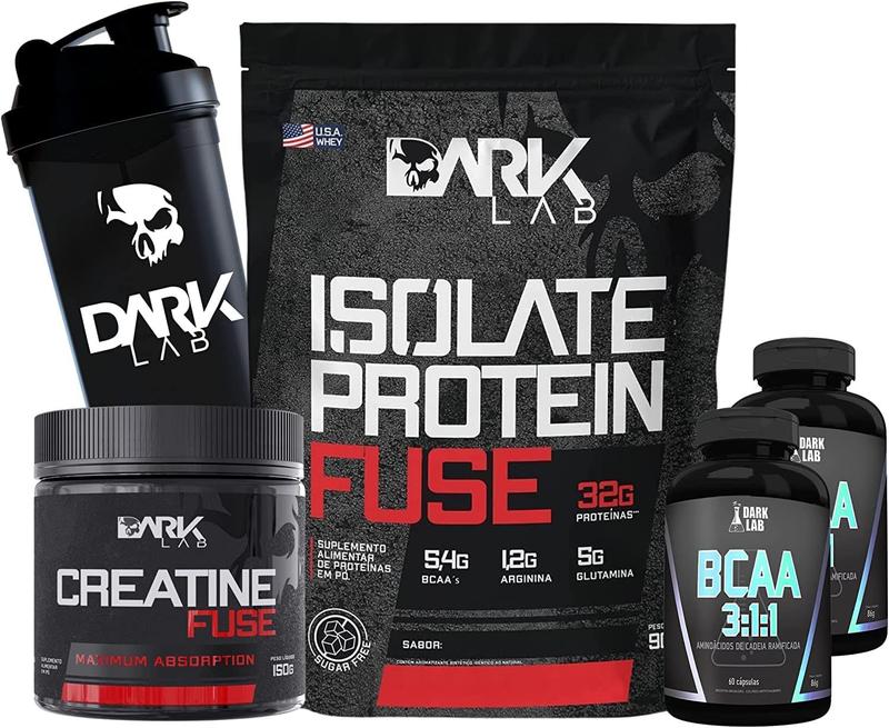 Kit Protein Fuse Creme de Avela + 2x Bcaa + Creatina Fuse 300g ...