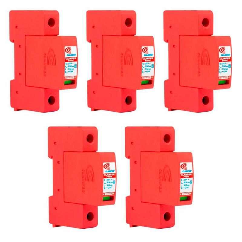 Kit Protetor Contra Surto Clamper VCL Front 275V 20KA - DPS Anti Raio ...