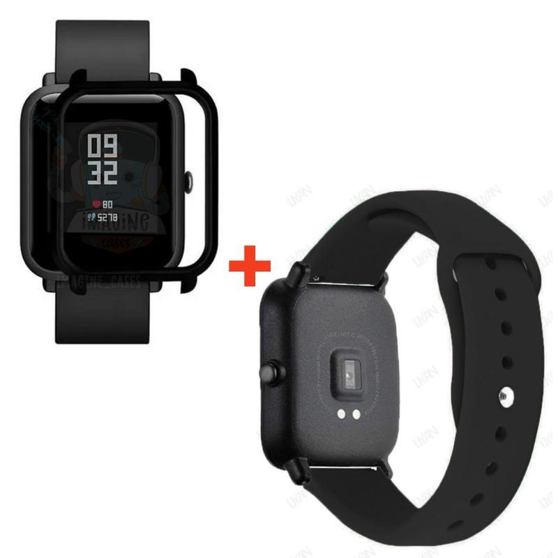 Kit Pulseira Silicone + Case Bumper Amazfit Bip - Envio Já - Imagine ...