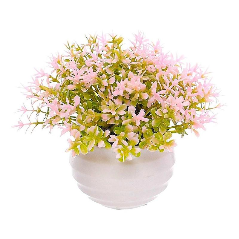 Kit Quatro Mini Vasinhos Com Flores Artificiais Decoração para Casa ...