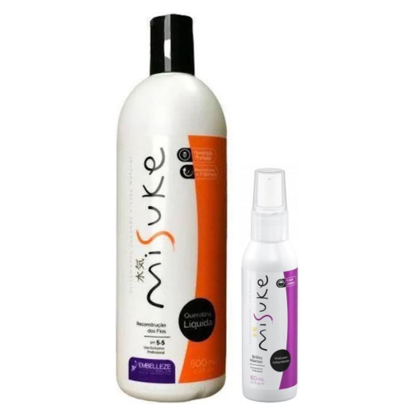 Kit Queratina Liquida e Finalizador Antiumidade Misuke - EMBELLEZE ...