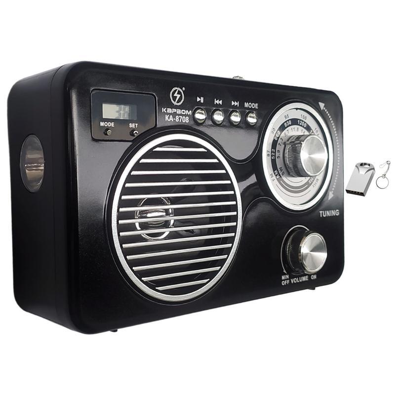 Kit Rádio Vintage Retrô FM AM SW Bluetooth Usb MicroSd Aux 3W Potente e ...
