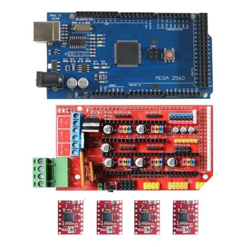Kit Ramps 1.4 / 4 X A4988 / Mega 2560 Impressora 3d Cnc - Robotale ...