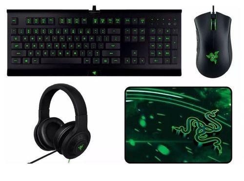 Kit Razer Teclado Headset Mousepad Holiday Gaming Bundle - Mouse Pad ...