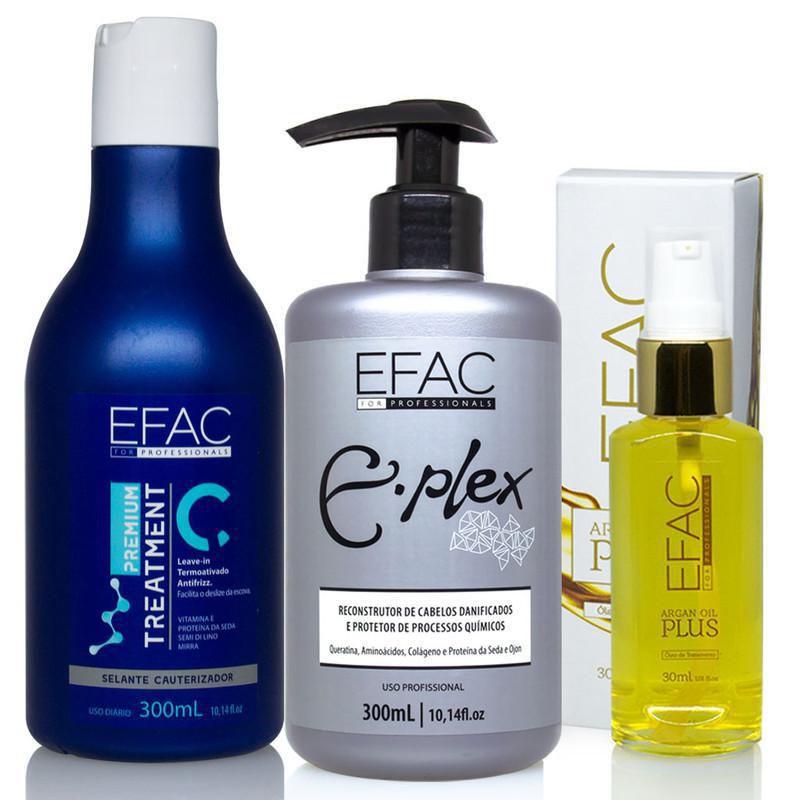 Kit Reconstrução E. Plex + Selante E Óleo Tratamento Efac - Efac ...