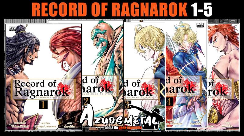 Kit Record of Ragnarok: Vol. 1-5 (Shuumatsu no Valkyrie) Mangá: NewPOP ...