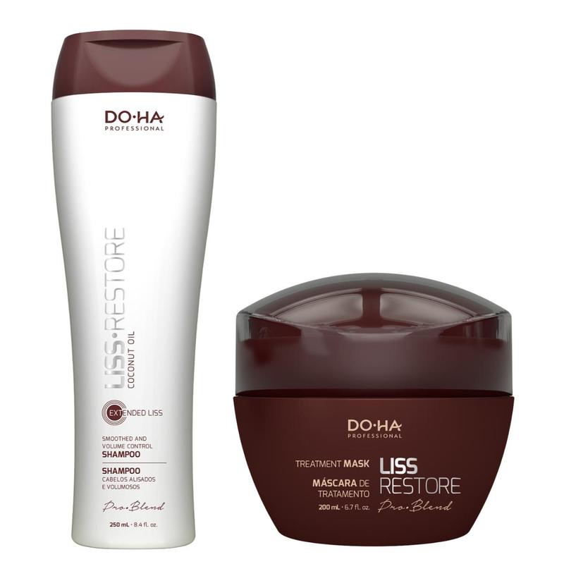 Kit Regeneração Pós Química e Controle Volume Sham+Mask Liss Restore DO ...