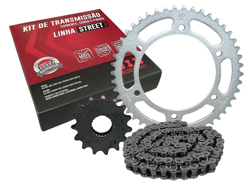 Kit relação DID completo Street com retentor Fazer 250 2006 a 2017 ...