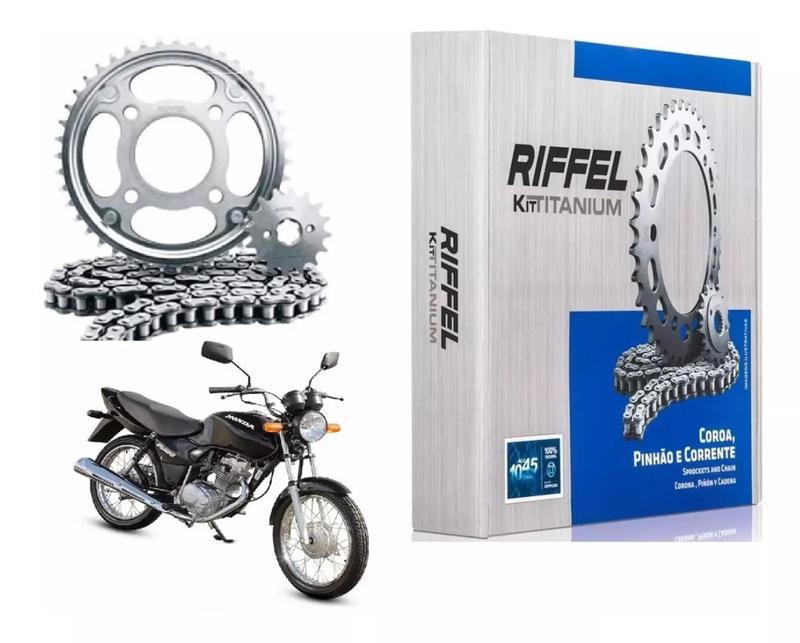 Kit Relação Honda Cg 125 Fan (00-08) Kit Titanium 71790 - RIFFEL - Kit ...