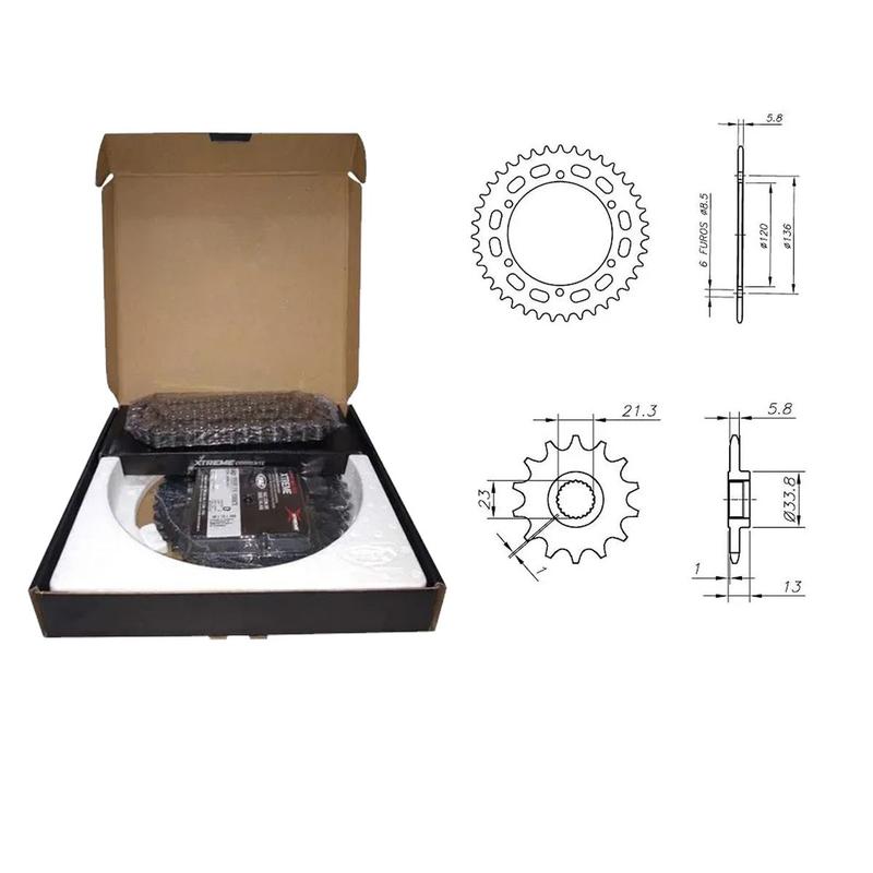 Kit Relação Vaz C/ Retentor Yamaha Tenere Xtz 250 - Vaz Extreme - Kit ...