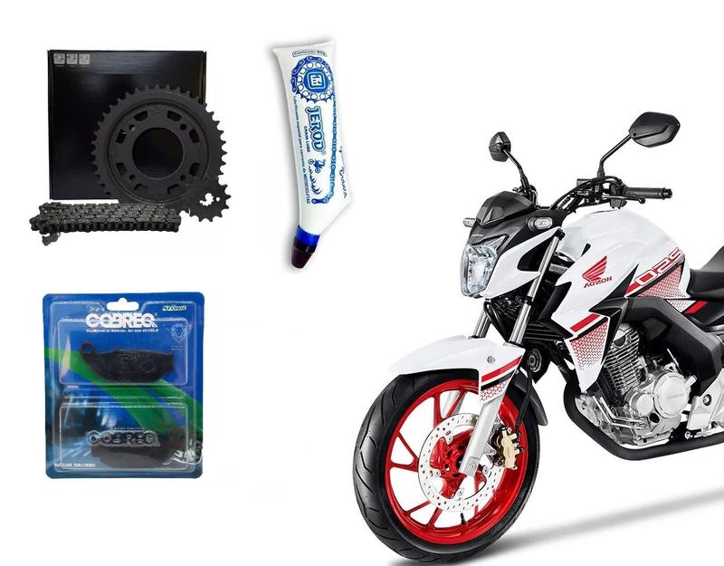 Kit Relação Vaz Extreme Black + Graxa + Pastilha Traseira Cobreq Cb ...