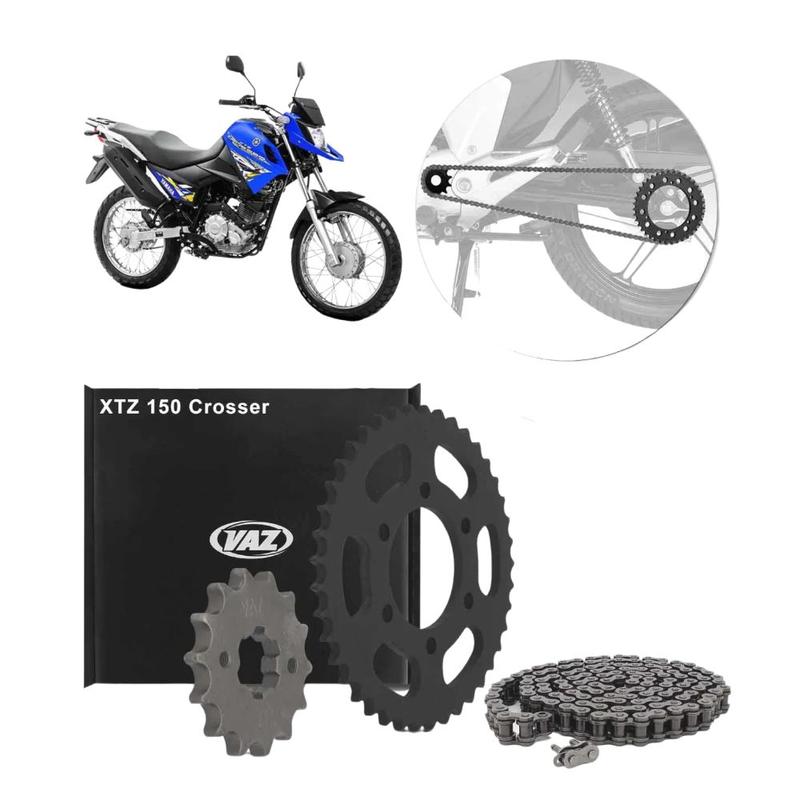 Kit Relação Yamaha Xtz 150 Crosser 14 a 19 C Retentor O.Ring - VAZ ...