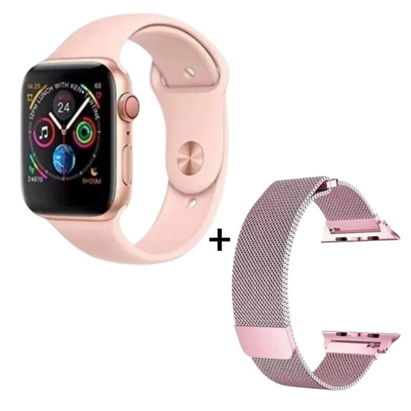 Kit Relogio Smartwatch W34s Esporte Fit Unissex Atualizado 44mm Android ...