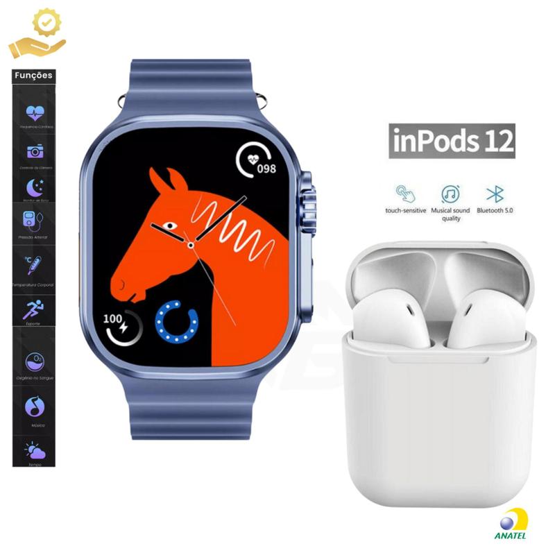 Kit Relógio Smartwatch Ws Ultra Original 49mm Gps Lançamento Nf + Fone ...