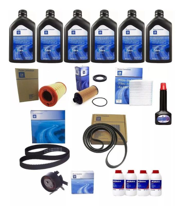 Kit Revisao 100 Mil Km Aditivo Original Gm Chevrolet Cod.ref. 12616850 ...