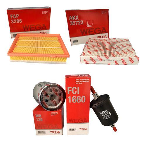Kit Revisão Filtros Óleo, Combust, Ar Condc, Ar Onix Prisma - Wega ...