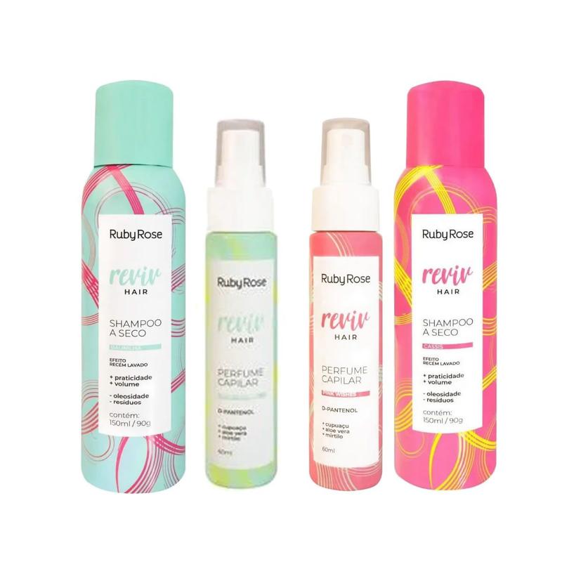 Kit Reviv Shampoo a Seco + Perfume Capilar Fresh 04 unid - Ruby Rose - Shampoo a Seco - Magazine ...