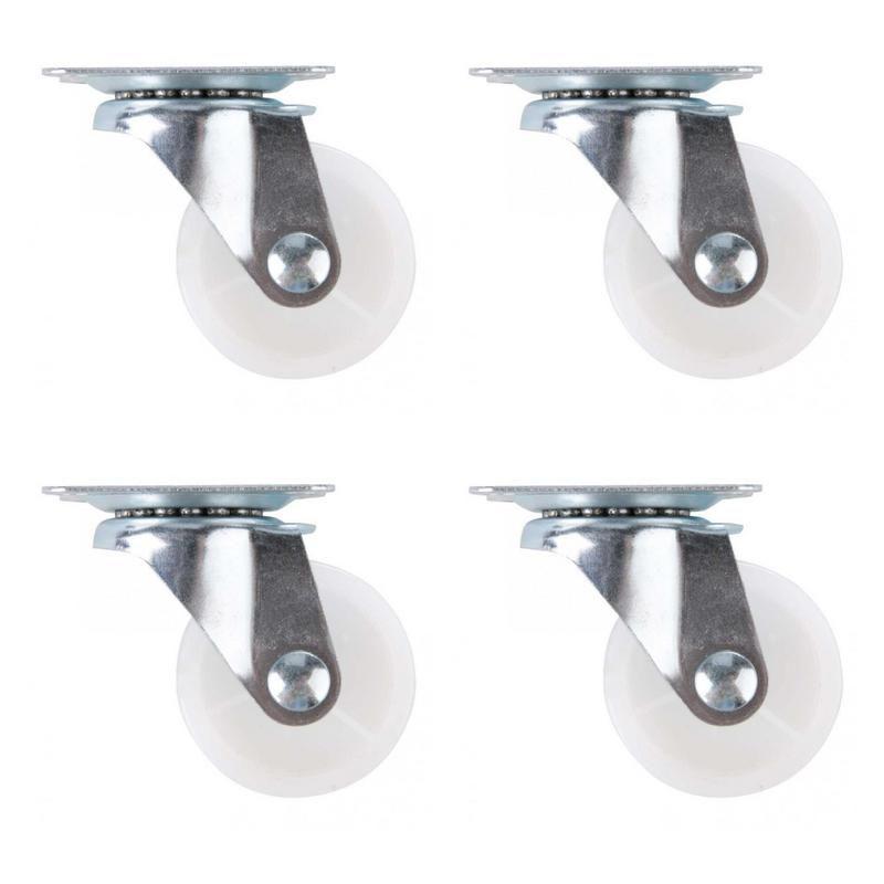 Kit Roda Giratória 4 Rodinhas Rodízio Móveis 50Mm Até 200Kg - Cmz ...