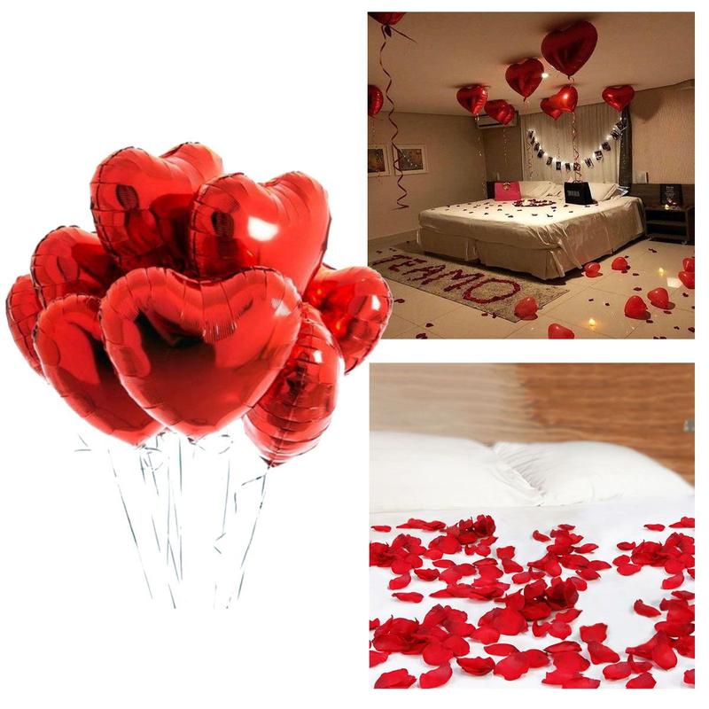 Kit Romântico Lindo Amor 600 Pétalas De Rosas + 10 Balões - JDK ...