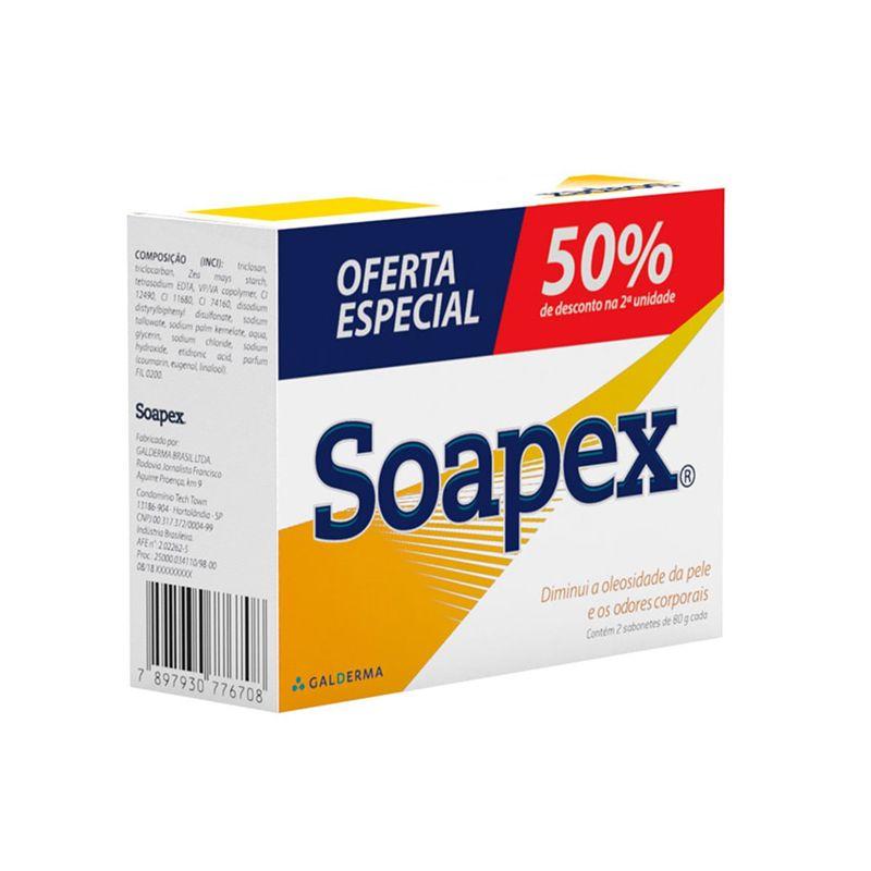 Kit Sabonete Em Barra Antisséptico Soapex 80g com 2 Unidades - GALDERMA ...