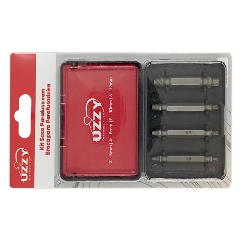 Kit Saca Parafuso Com Broca Para Parafusadeira 4pçs - Uzzy - Broca ...