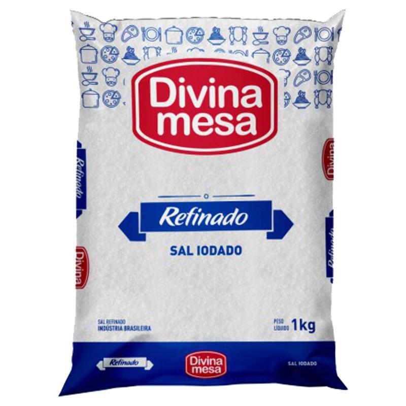 Kit Sal Refinado Divina Mesa 1kg Pacote 30un - Sal - Magazine Luiza