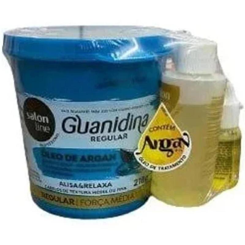 Kit Salon Line guanidina 215g alisa e relaxa - Relaxamento Capilar ...