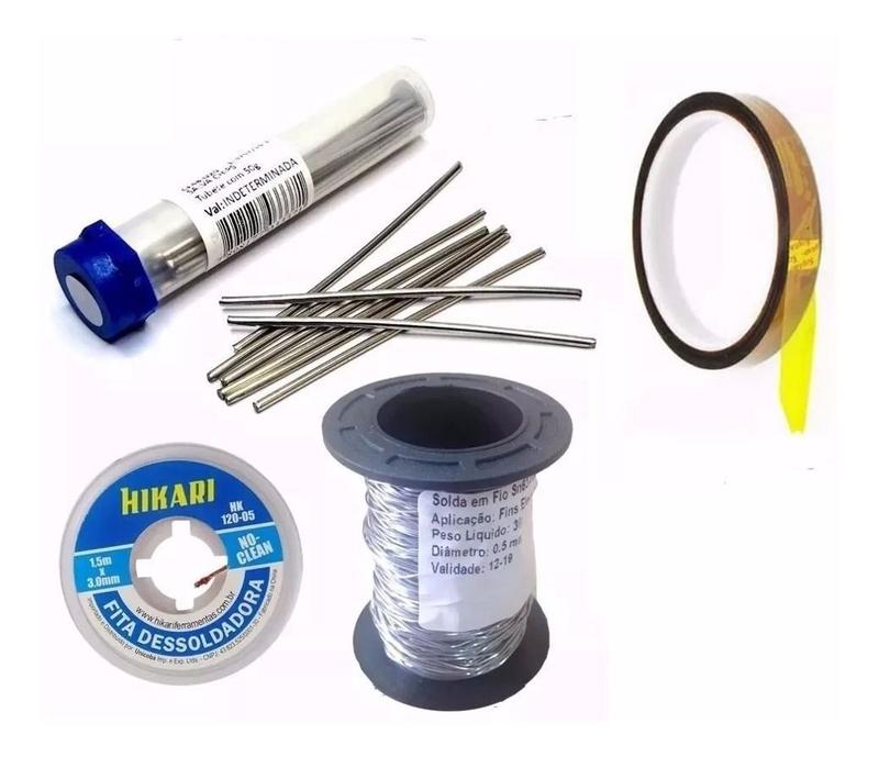Kit Salva Chip, Malha Dessoldadora, Fio De Solda Kapton - Kit ...