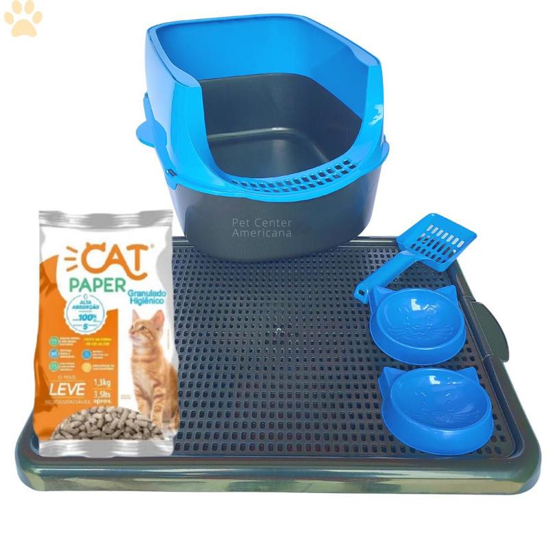 Kit Sandbox + Tapete Coletor + Cat Paper - jel plast - Tapete ...
