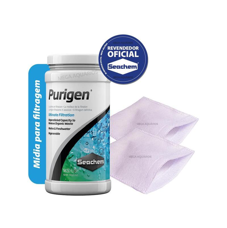 Kit Seachem Purigen 250Ml + Bolsa Saquinho Bag Tnt 9X11Cm - Bolsas ...