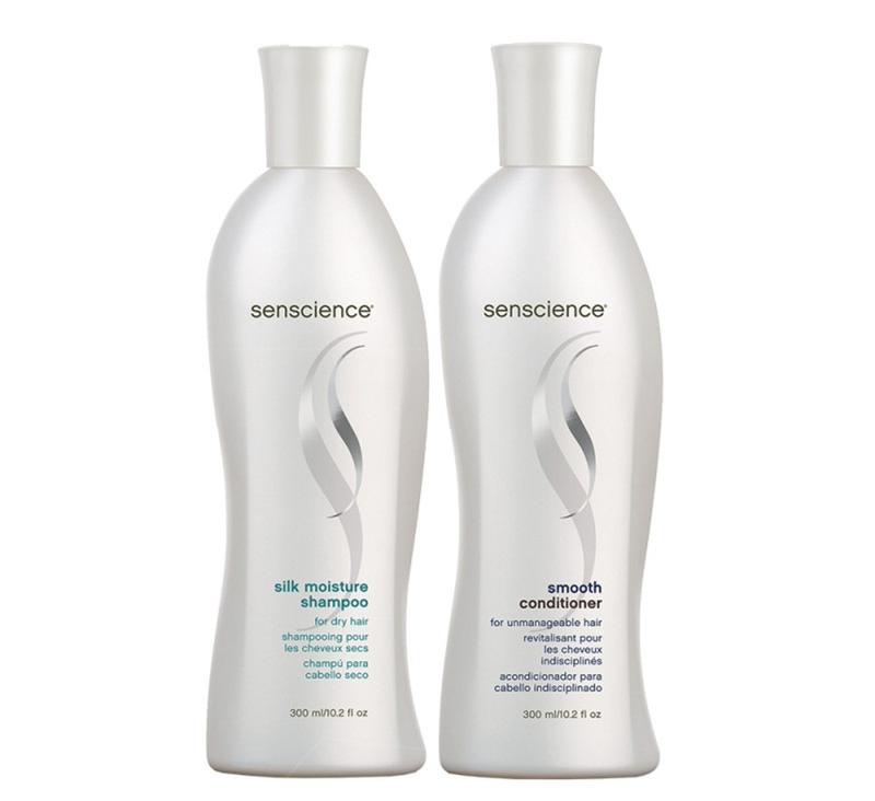 Kit Senscience - Shampoo Silk Moisture 300ml Condicionador Smooth 300ml ...