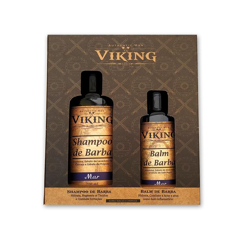 Kit Shampoo 200ml e Balm 140ml - Mar - Viking Conjunto Hidratante ...