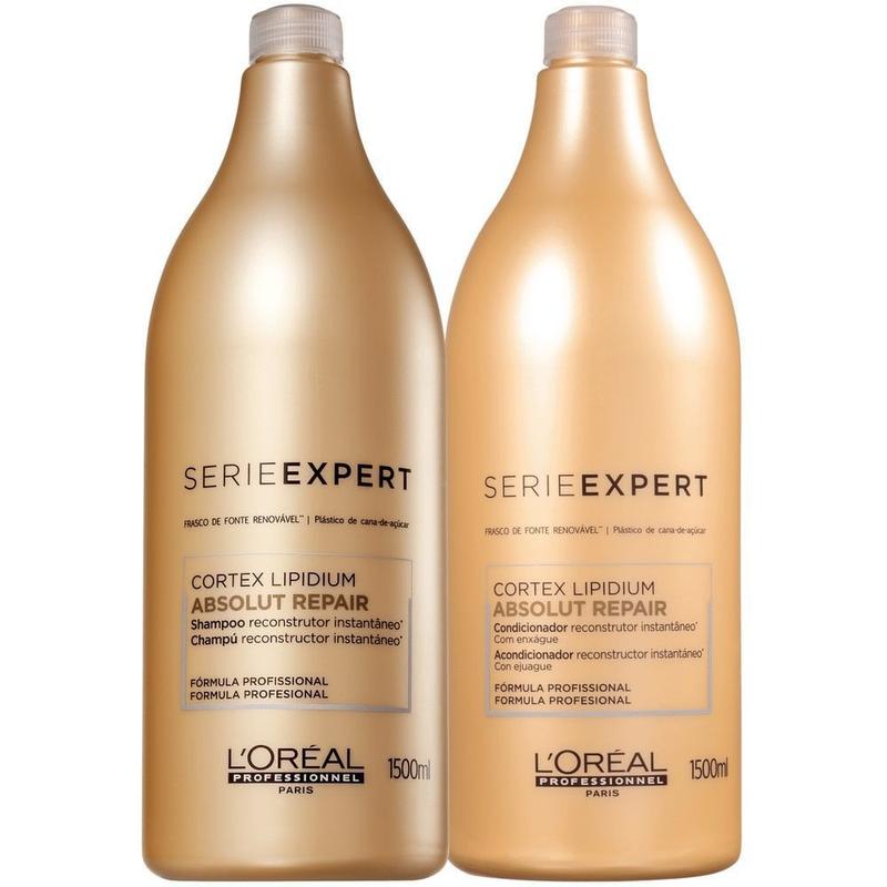 Kit Shampoo + Condicionador 2x1500ml Repair Cortex Lipidium L'Oréal ...