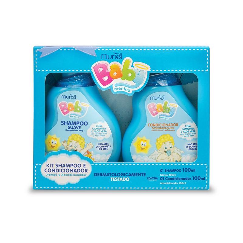 Kit Shampoo e Condicionador 100 ML Menino Menina Muriel Baby - Koala ...