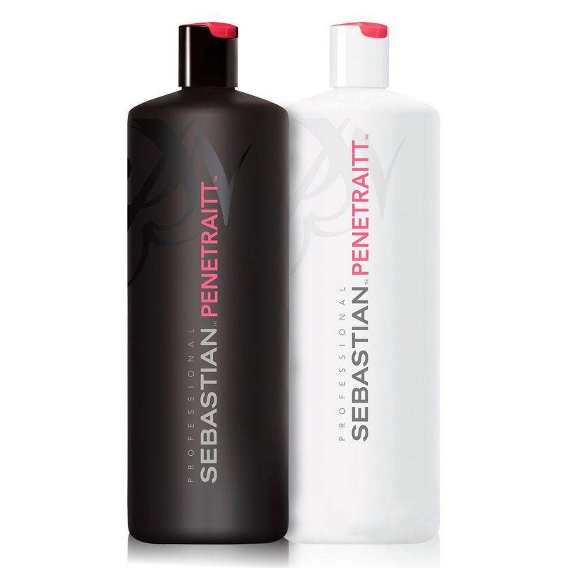 Kit Shampoo e Condicionador de 1 Litro Sebastian Penetraitt - Sebastian ...