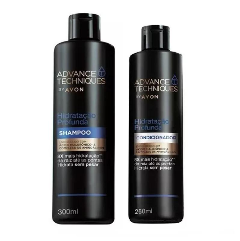 Kit Shampoo E Condicionador Hidratação Profunda Advance Techniques Avon ...