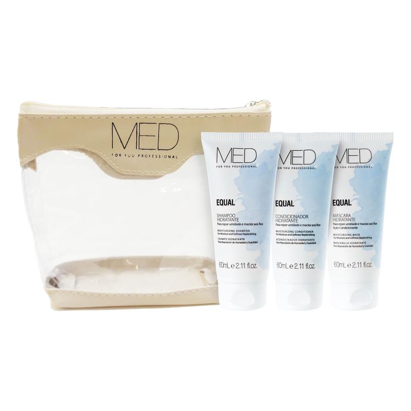 Kit Shampoo Hidratante Condicionador Mascara Equal Med for you 50mL ...