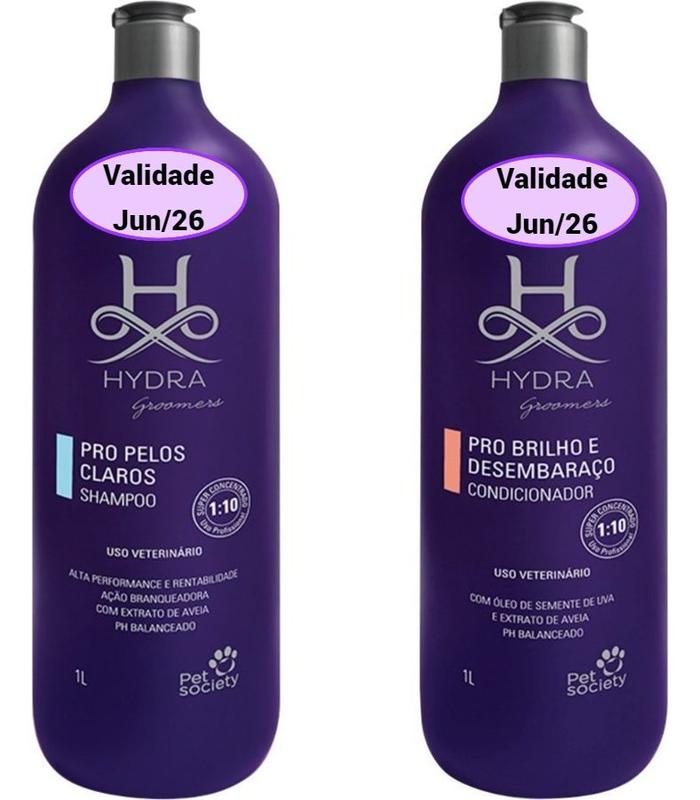 Kit Shampoo Hydra Pelos Claros E Condicionador Hydra Pro Brilho E ...