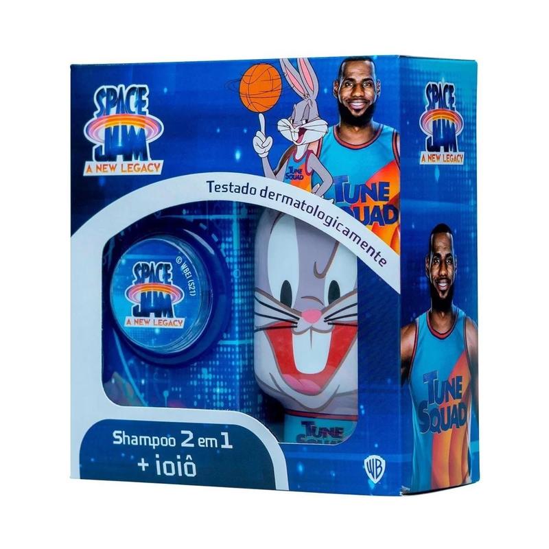Kit Shampoo Infantil 250ml 2 em 1 Pernalonga + Ioiô Space Jam - Looney ...