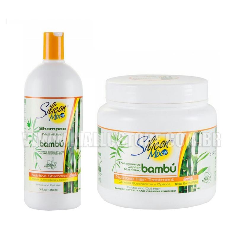 Kit Silicon Mix Bambu Shampoo 1 Litro E Mascara 1 Kilo - Shampoo ...