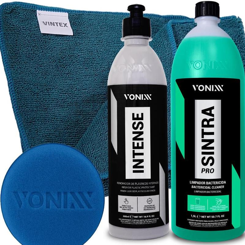 Kit Sintra Pro 1,5l Plástico Interno + Intense - vonixx - Limpador ...