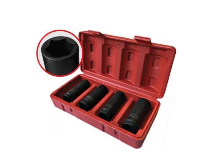 Kit Soquete de Impacto 4 Peças 12 Longo Sigma Tools - Jogo de Soquete ...