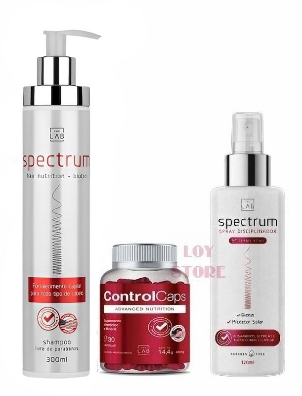 Kit Spectrum Hair Shampoo Control Spray Linha Cmc Lab - Shampoo ...
